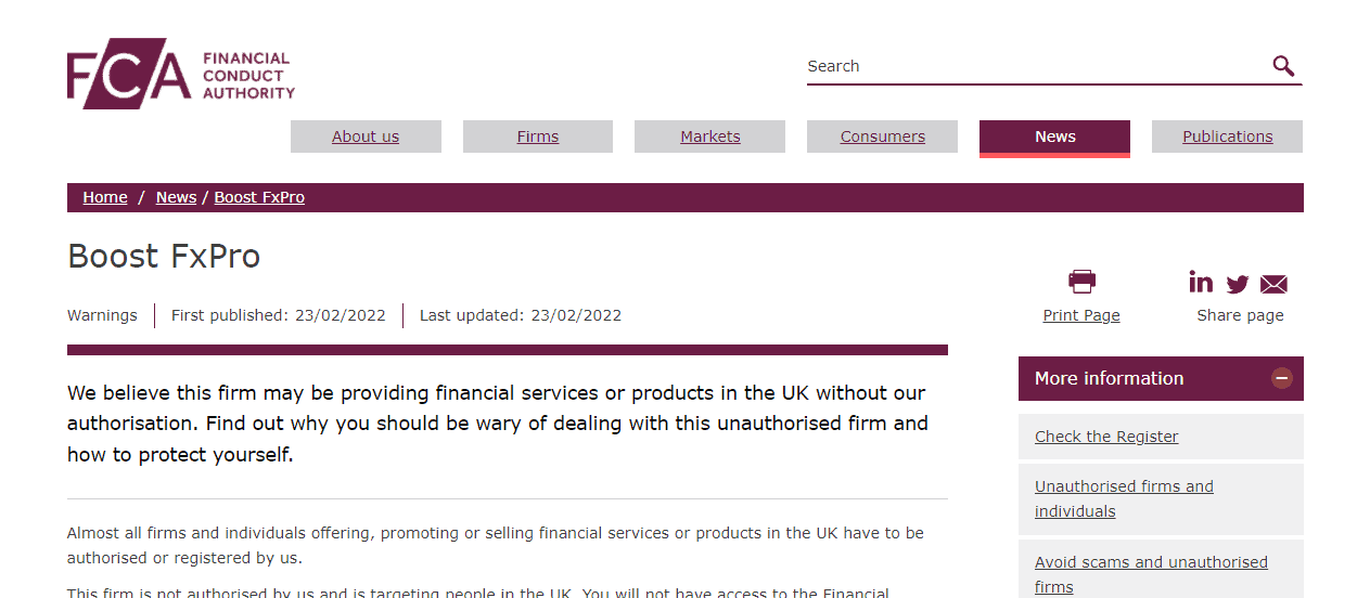 Boost Fxpro review 2022 | File Boost Fxpro Scam Complaint